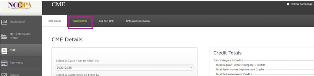 Easily Confirm AAPA CME Credits in your NCCPA Record - NCCPA