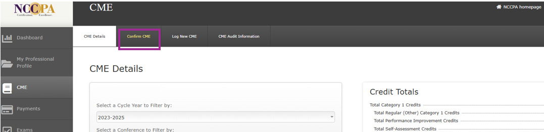 Easily Confirm AAPA CME Credits in your NCCPA Record - NCCPA