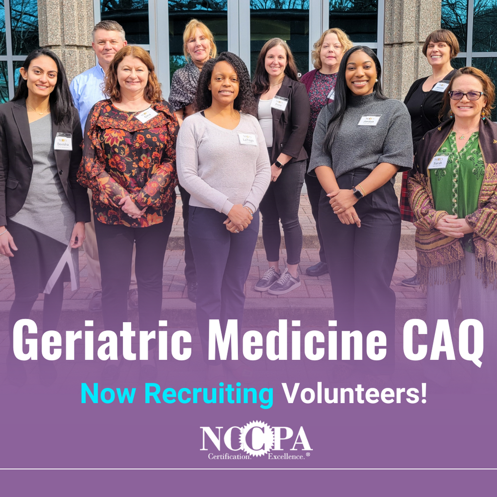 Volunteer with NCCPA! - NCCPA