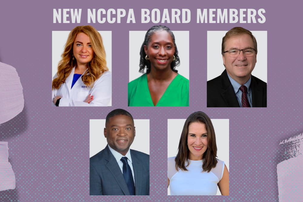 NCCPA Welcomes Five New Members to Board - NCCPA